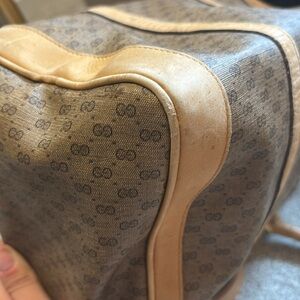 Gucci | Bags | Vintage 97s Gucci Boston Bag With Mini Gg Logo | Poshmark